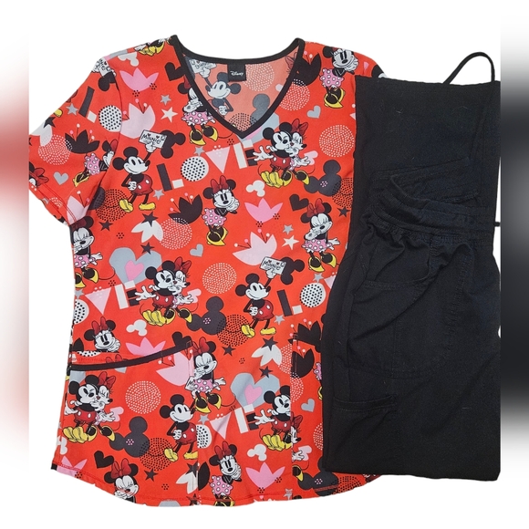 Smart Scrubs | Other | Disneys Mickey And Minnie Scrub Set | Poshmark